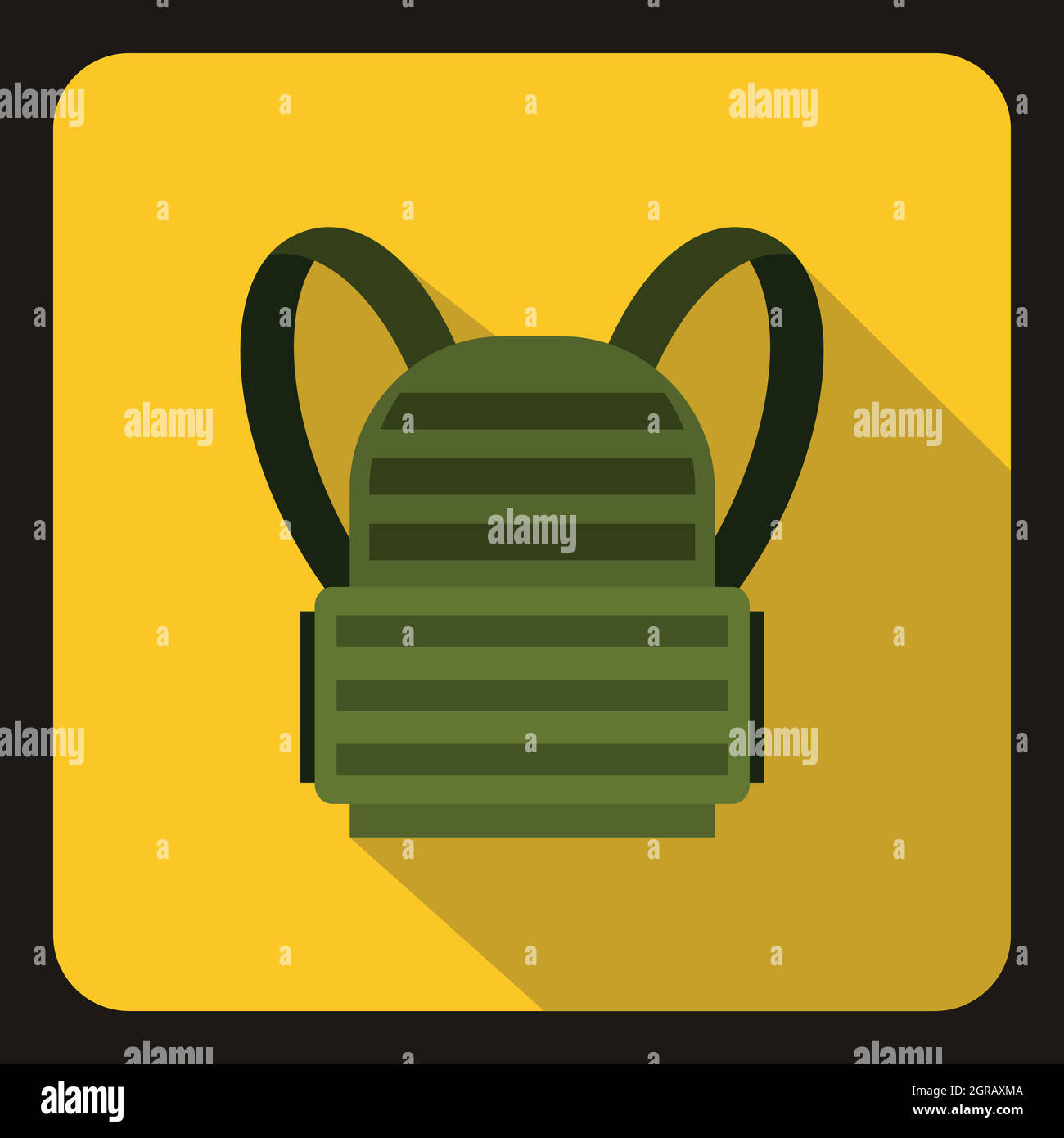 Military backpack icon, flat style Stock Vector Image & Art - Alamy