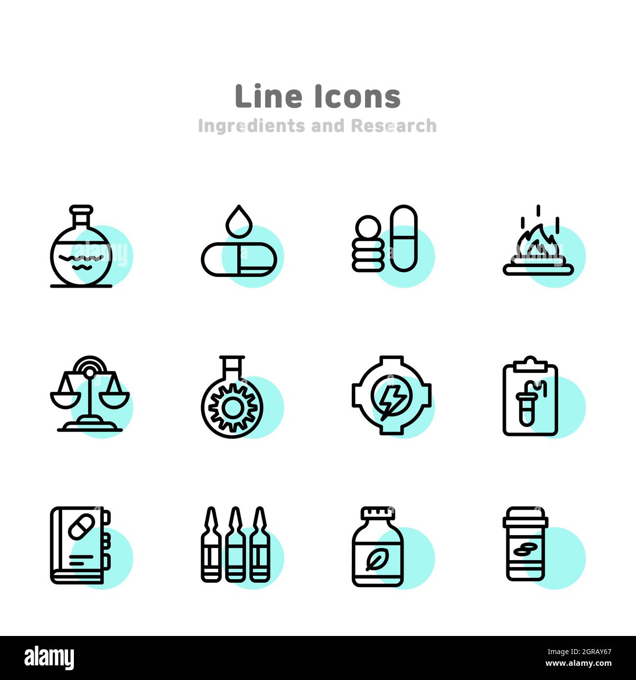 laboratory and research, science lab icon series Stock Photo - Alamy