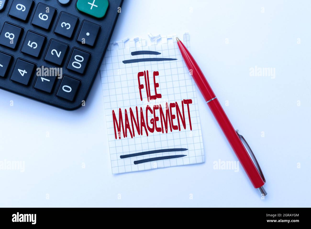 Hand writing sign File Management. Conceptual photo computer program ...
