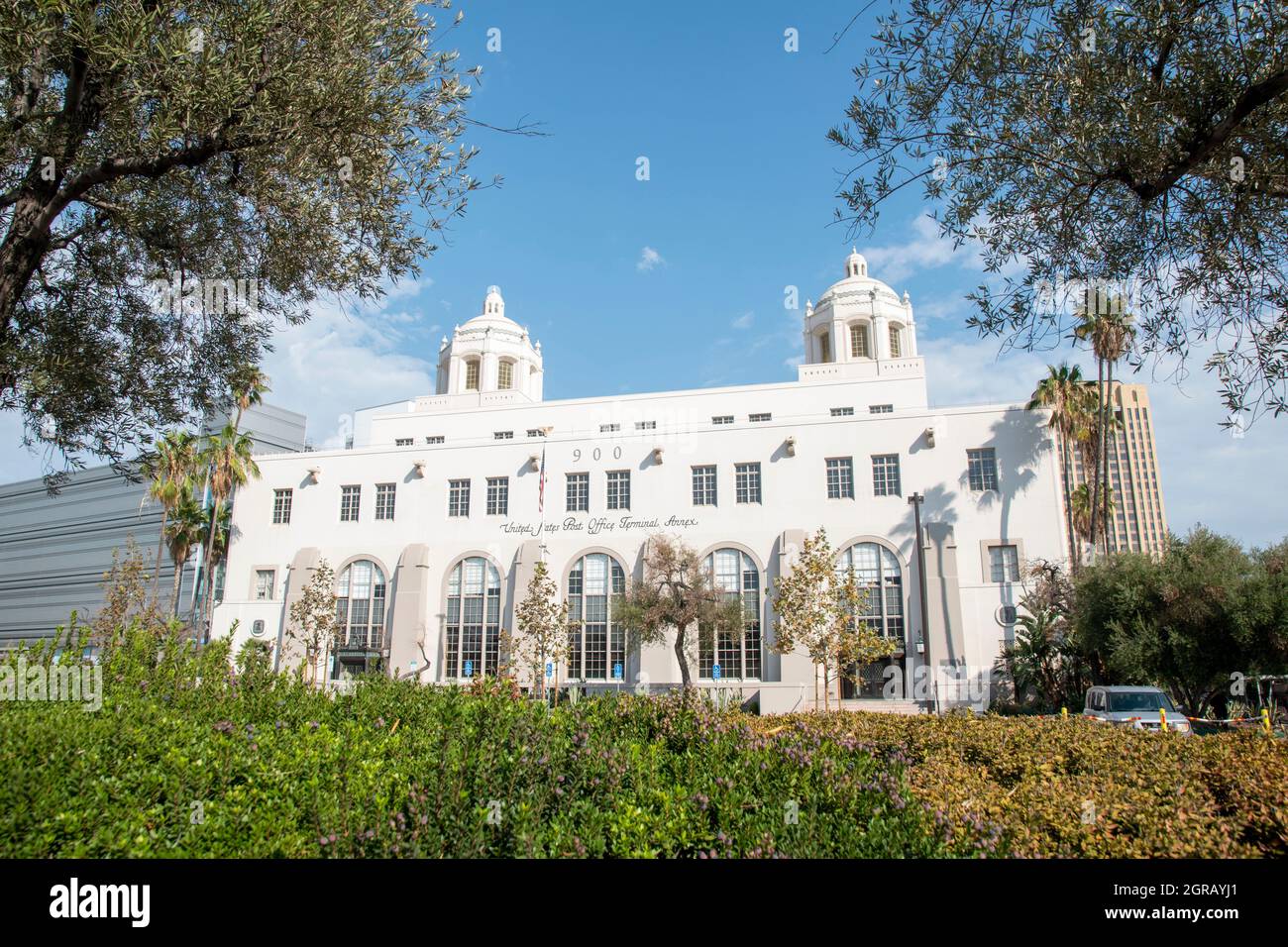 The post office in downtown Los Angeles, CA, USA is a large, ornate and ...