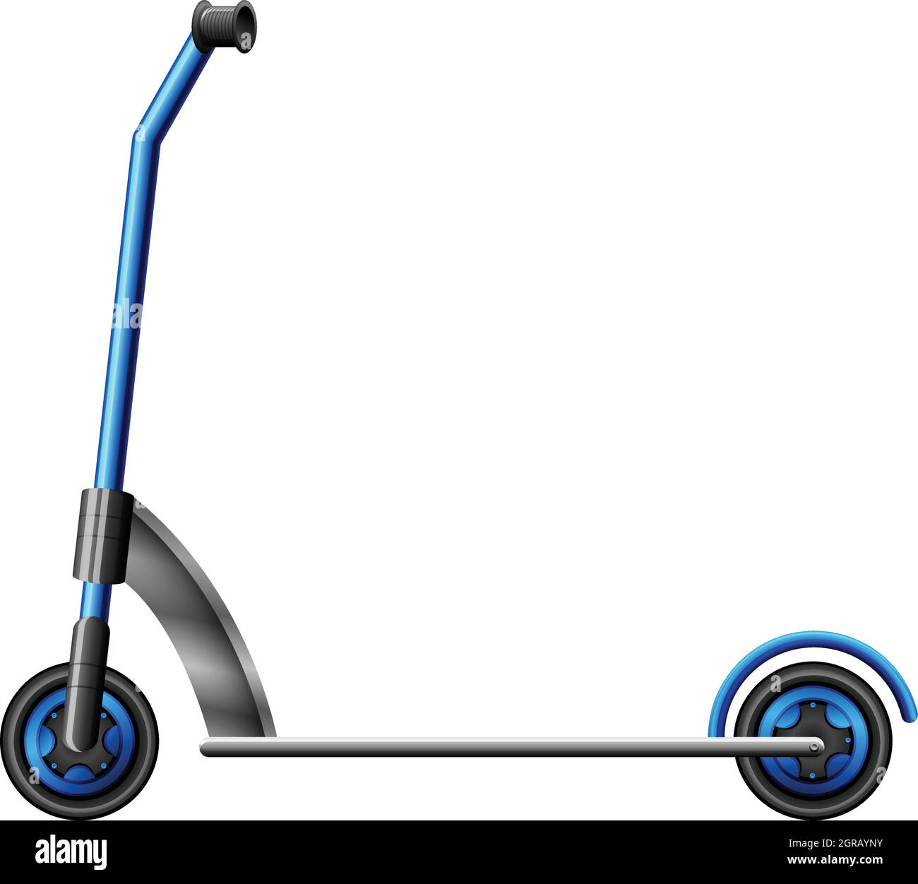 A blue scooter Stock Vector Image & Art - Alamy