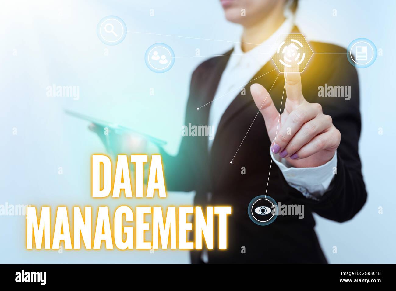 Text showing inspiration Data Management. Internet Concept The practice ...