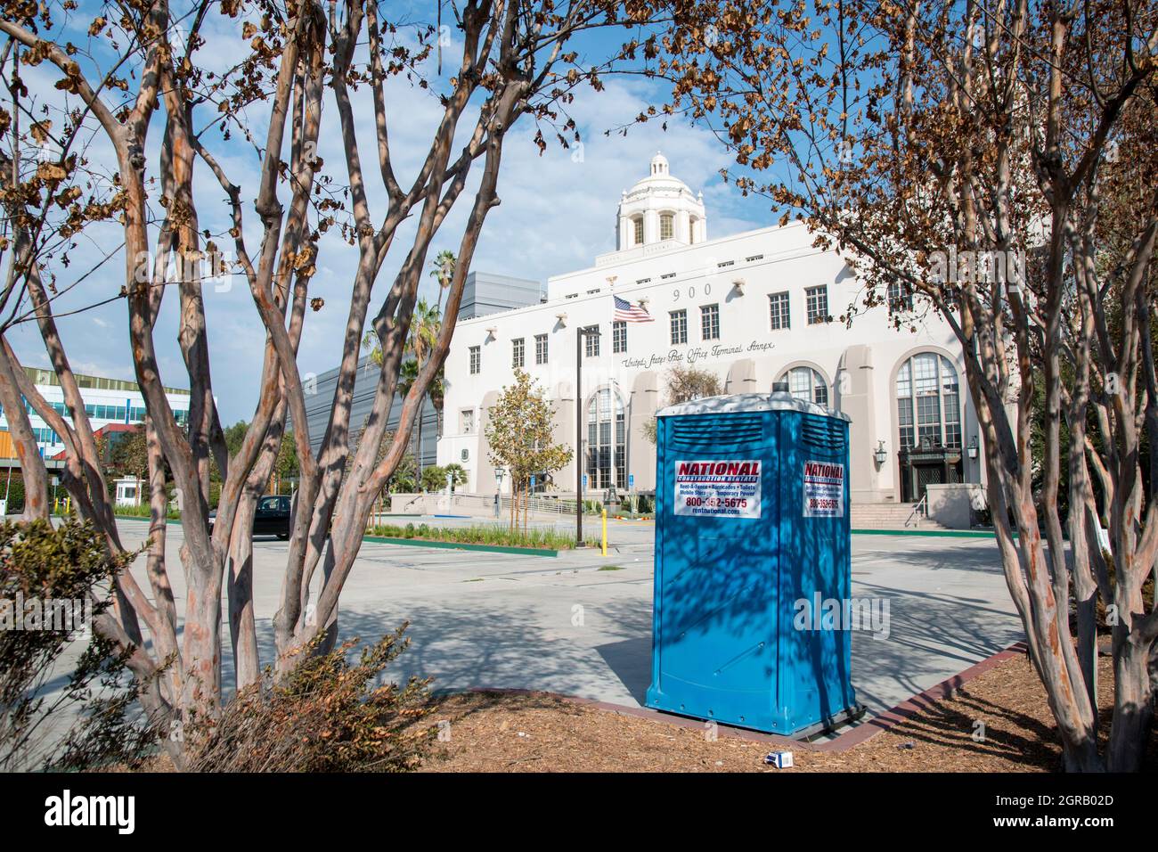 The post office in downtown Los Angeles, CA, USA is a large, ornate and ...