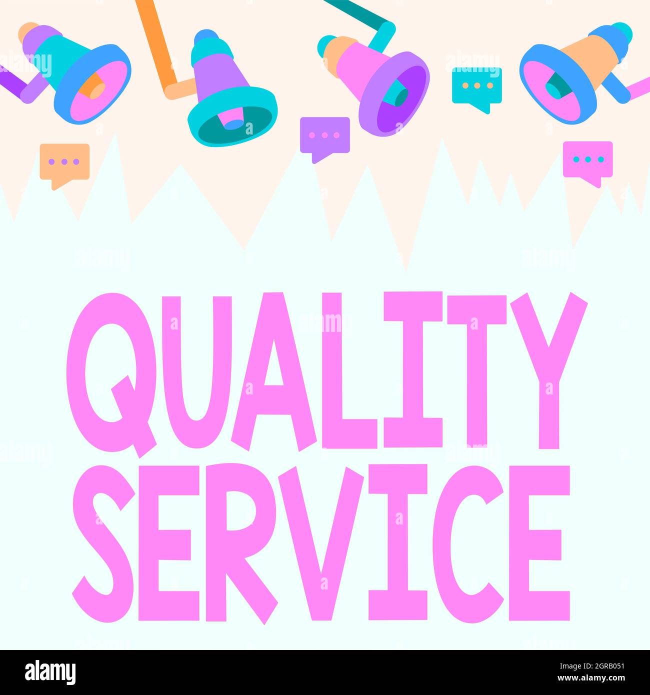 Handwriting text Quality Service. Conceptual photo how well delivered ...