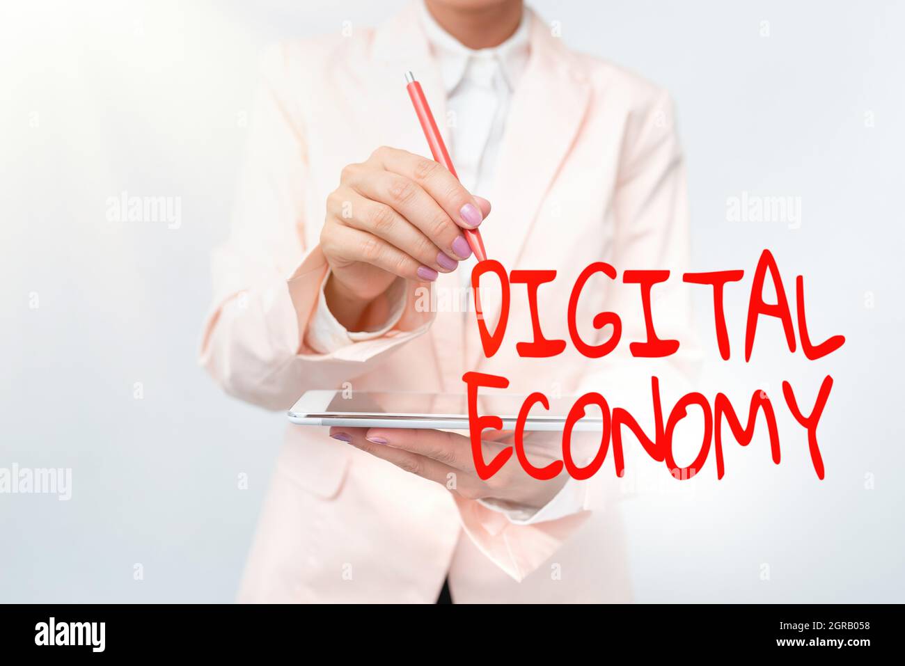 Text sign showing Digital Economy. Conceptual photo worldwide network ...