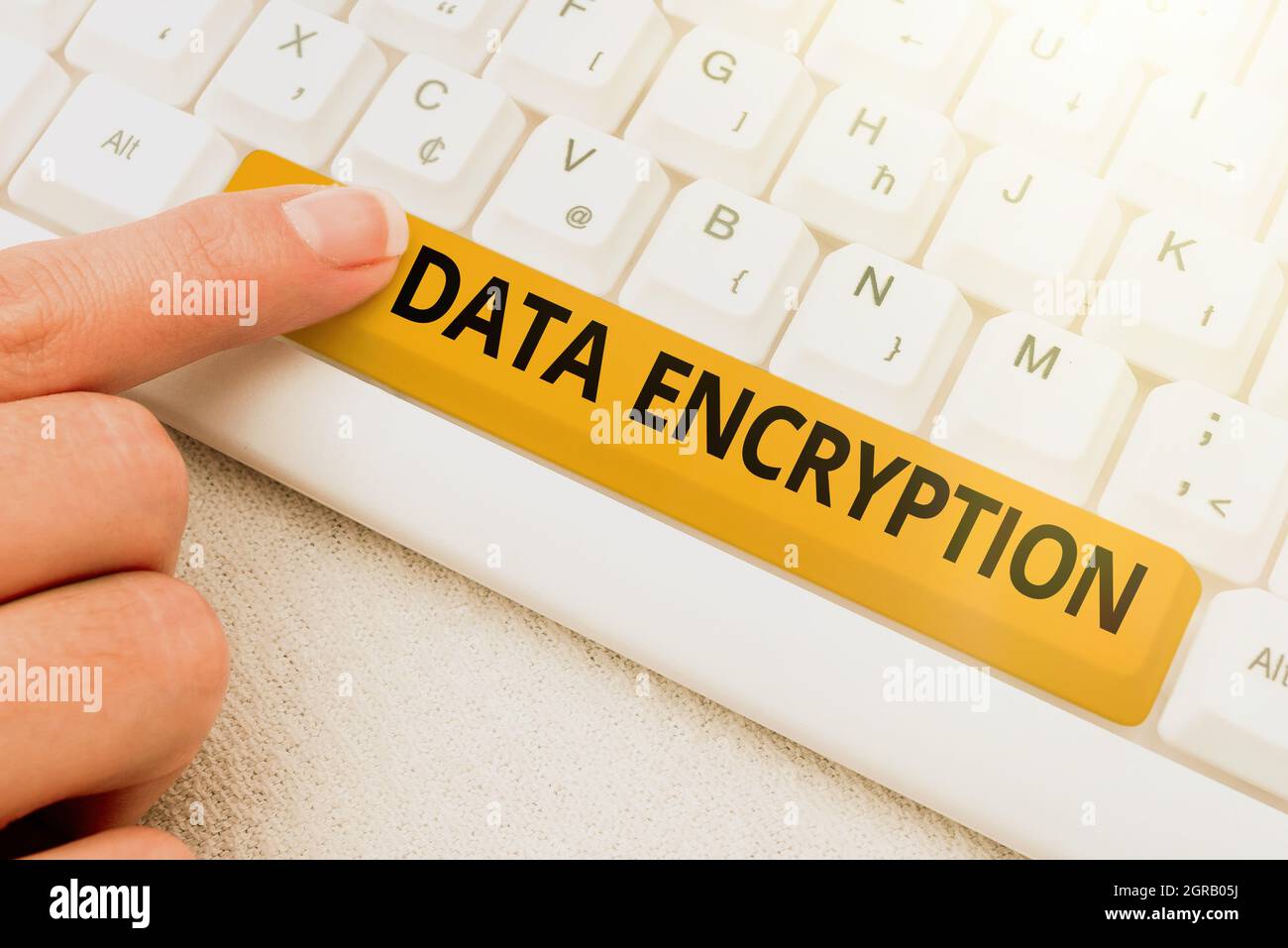 Sign displaying Data Encryption. Conceptual photo Symmetrickey algorithm for the encrypting ...