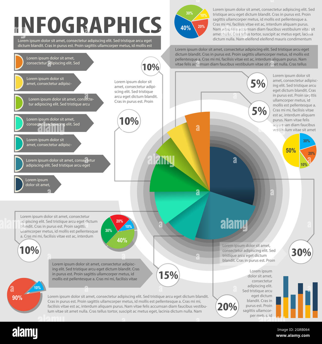 Pie infographic hi-res stock photography and images - Alamy