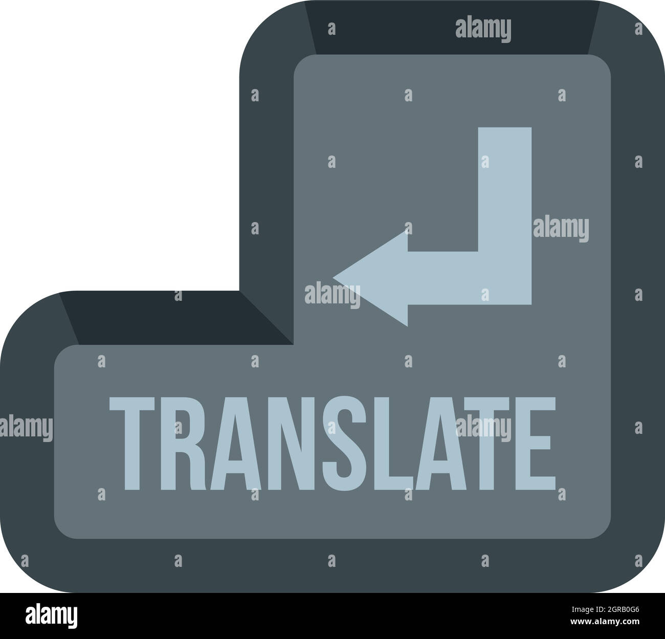 Translate button icon, flat style Stock Vector Image & Art - Alamy