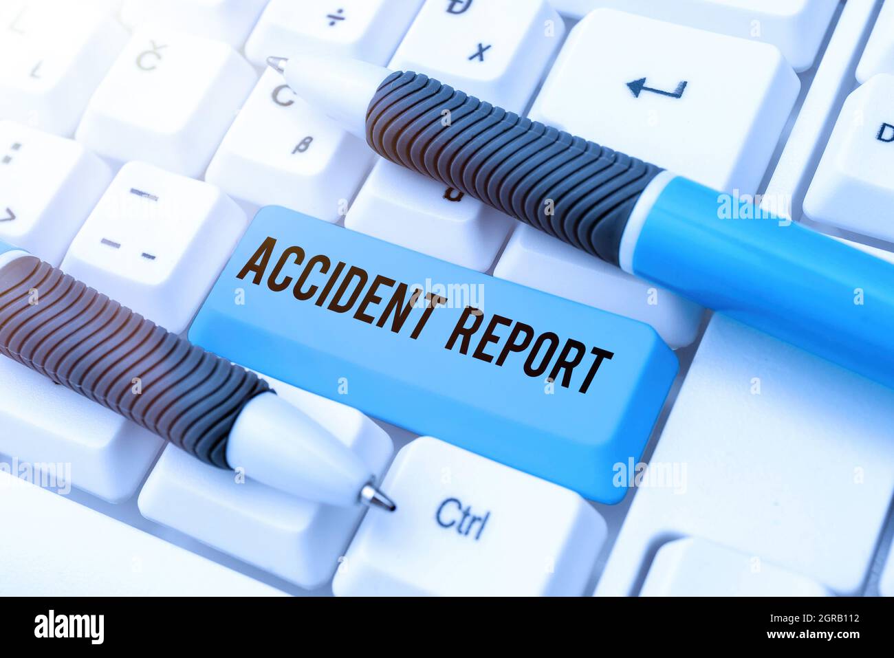 Conceptual display Accident Report. Business showcase A form that is ...