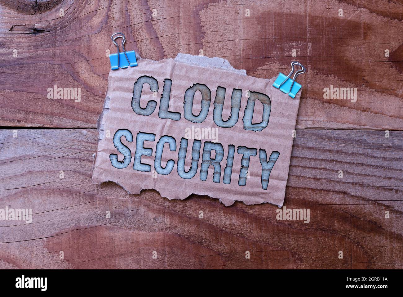 Conceptual Display Cloud Security Concept Meaning Protection Of Data