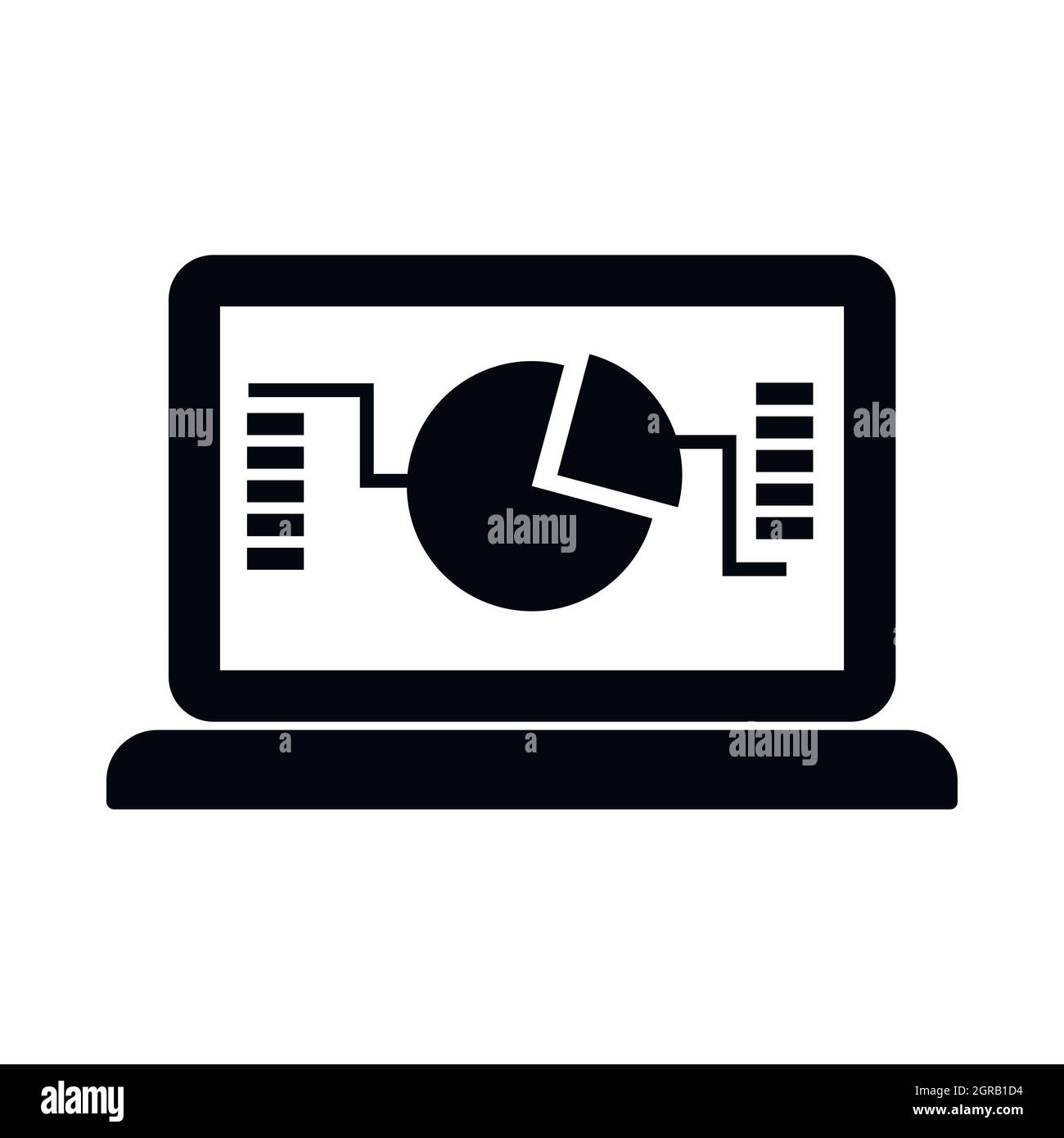 Simple graph chart icon hi-res stock photography and images - Alamy