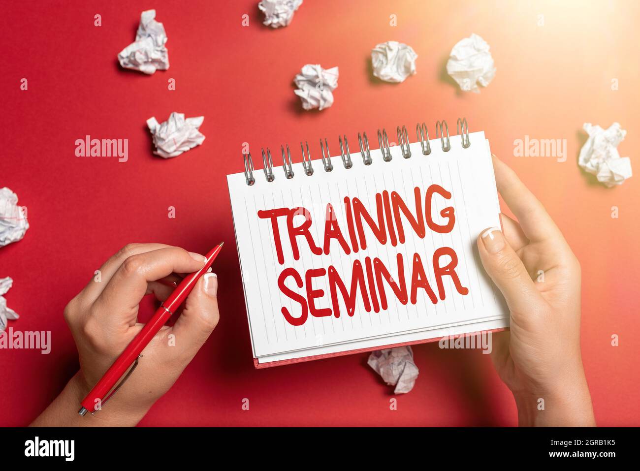 Text caption presenting Training Seminar. Business approach Academic ...