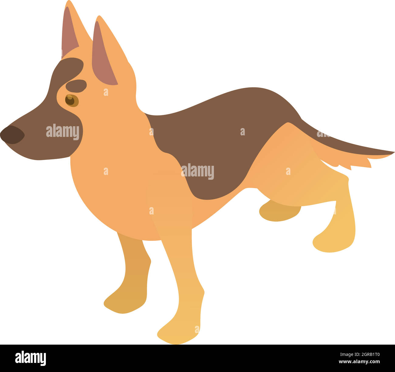 Shepherd dog icon, cartoon style Stock Vector Image & Art - Alamy