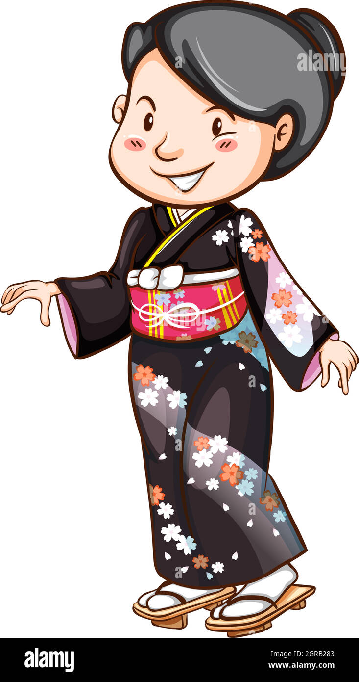 A simple drawing of an Asian dress Stock Vector Image & Art - Alamy