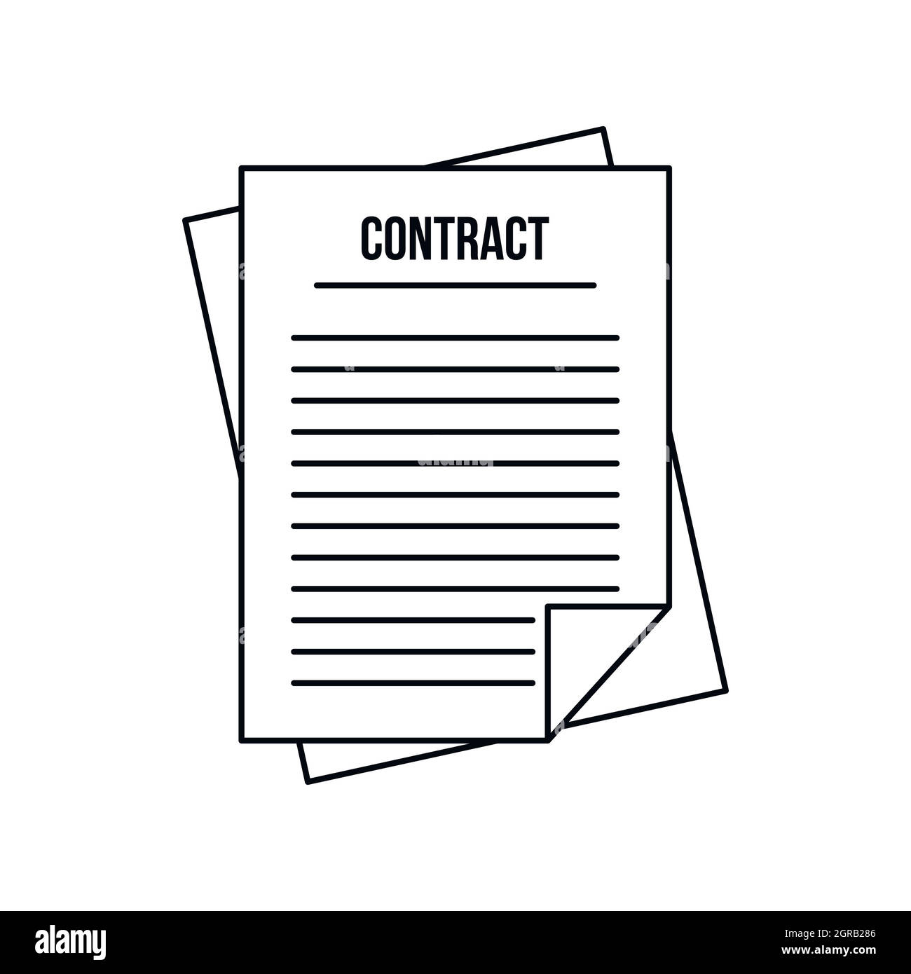 Signature pen icon outline Cut Out Stock Images & Pictures - Alamy