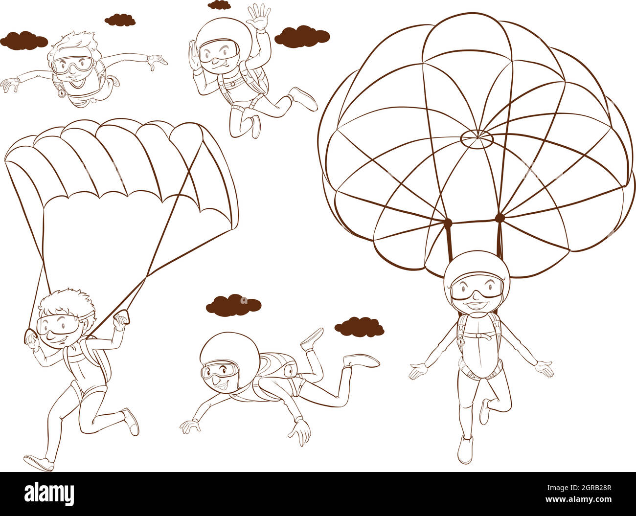 Skydiving competition Stock Vector Images - Alamy