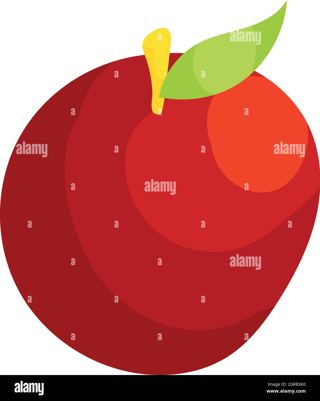 Apple shape cartoon hi-res stock photography and images - Alamy