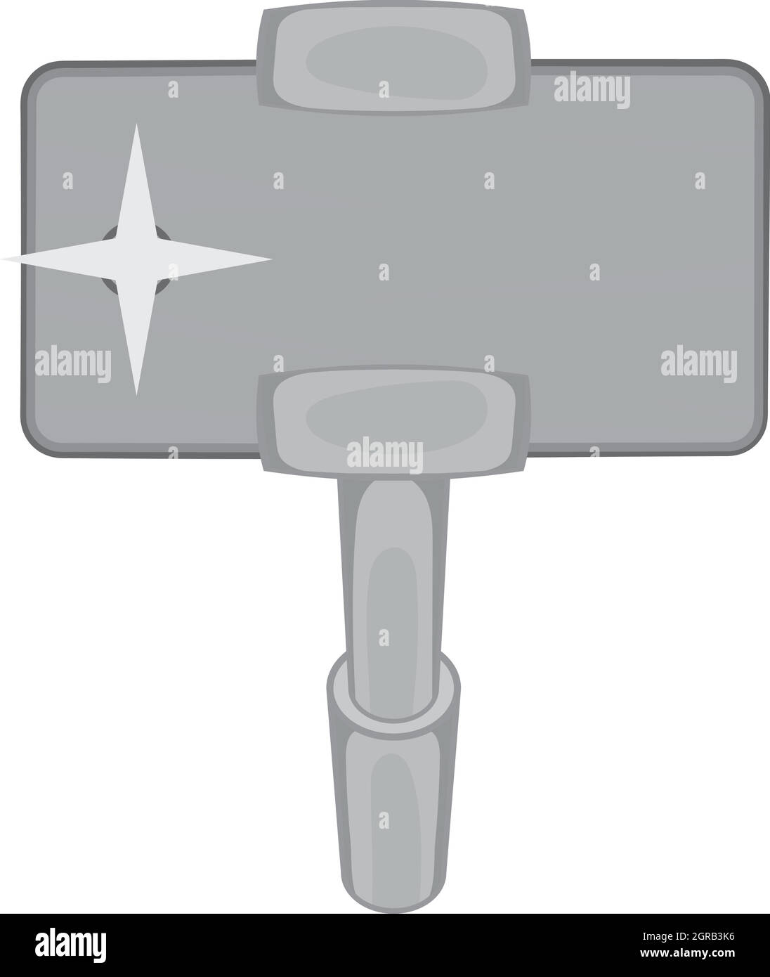 Selfie stick icon black Stock Vector Images - Alamy