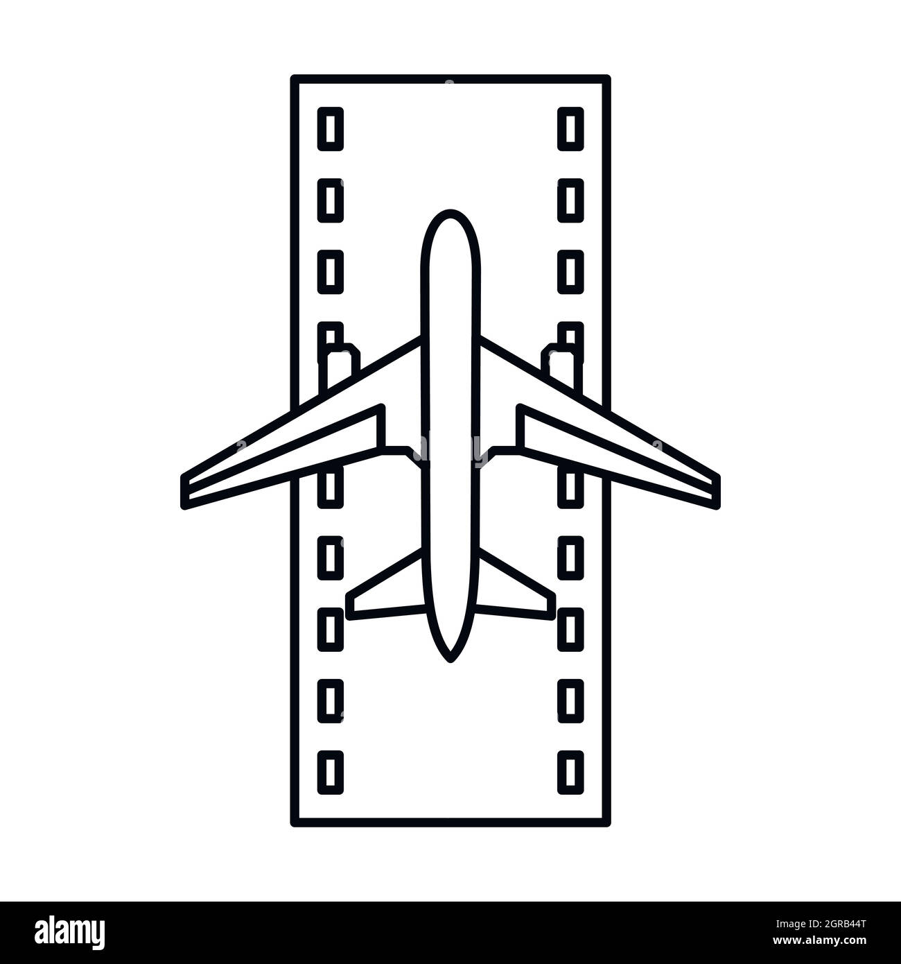 Airstrip illustration Cut Out Stock Images & Pictures - Alamy