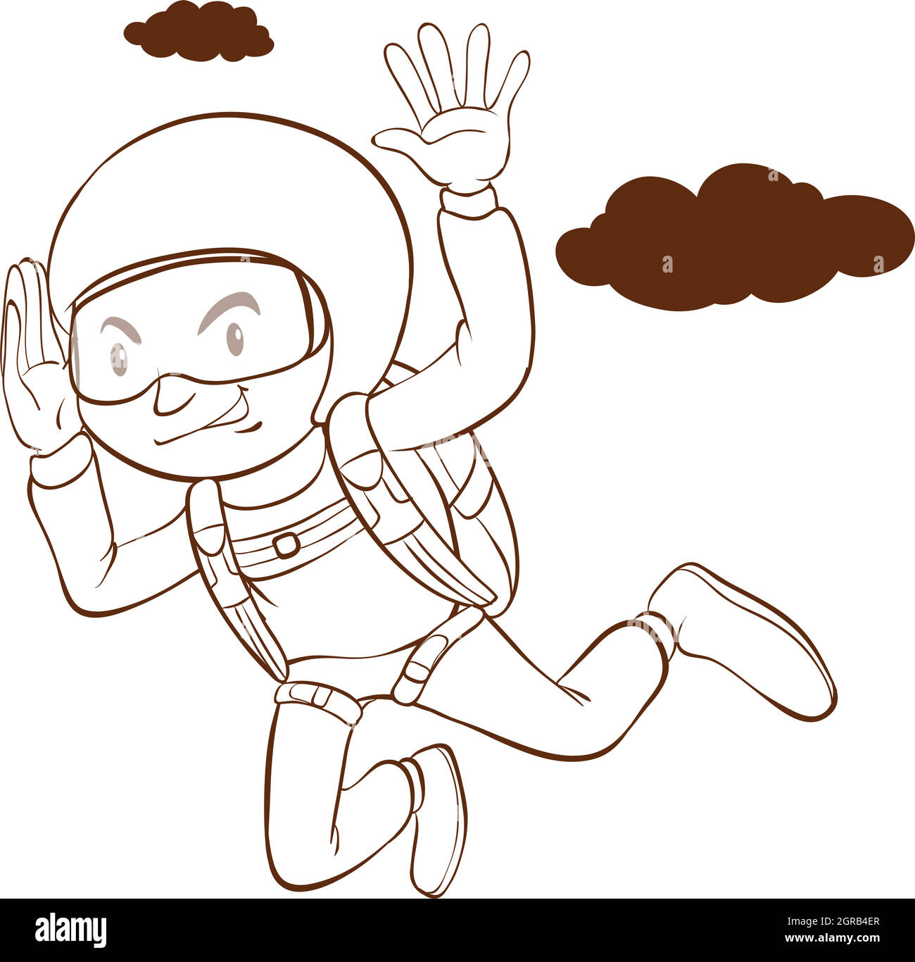 A man skydiving Stock Vector Image & Art - Alamy