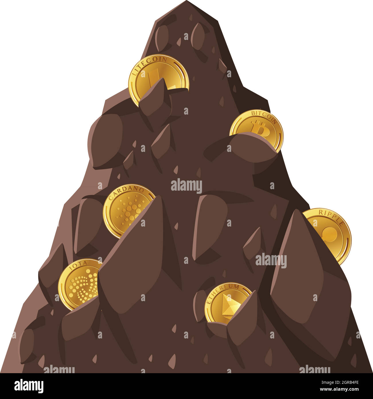 Crypto coins Stock Vector Images - Alamy