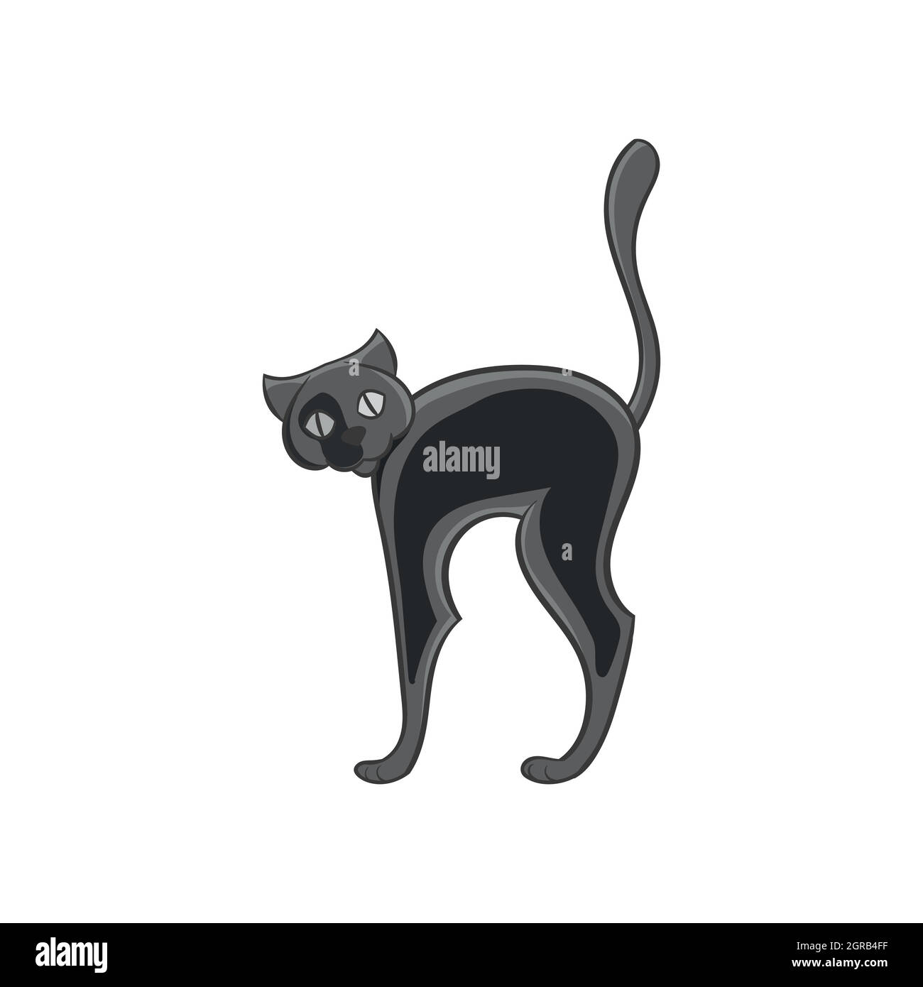 Cat and monochrome fur Stock Vector Images - Alamy