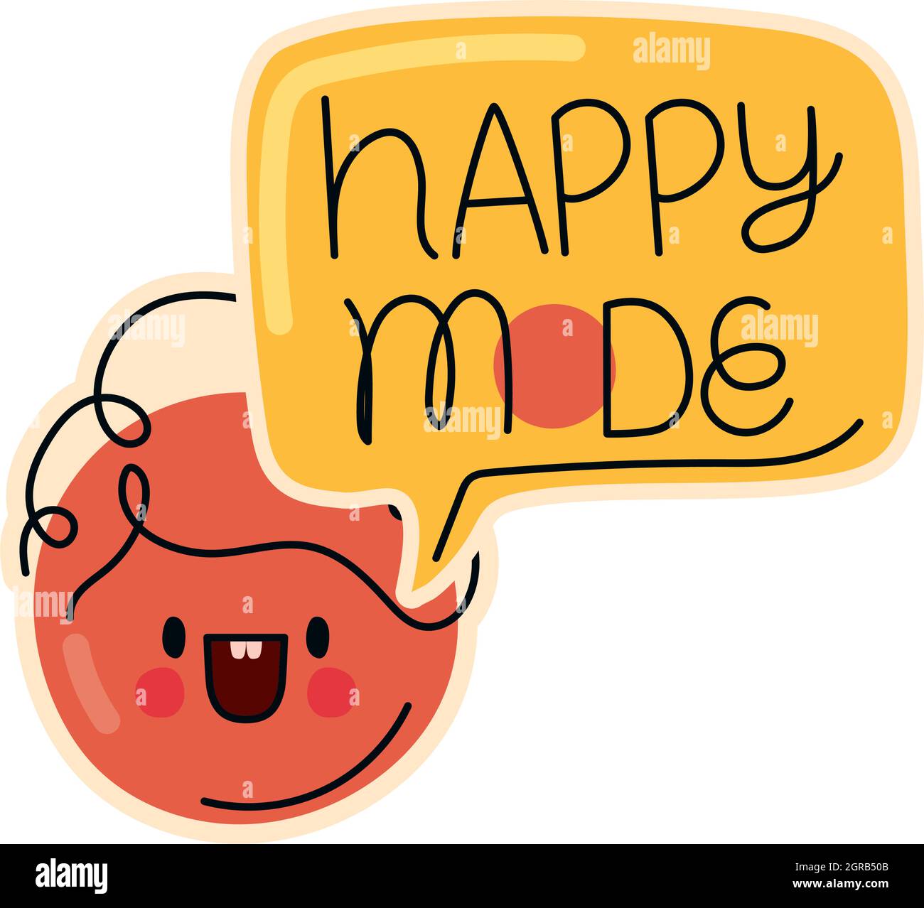 happy mode patch Stock Vector Image & Art - Alamy