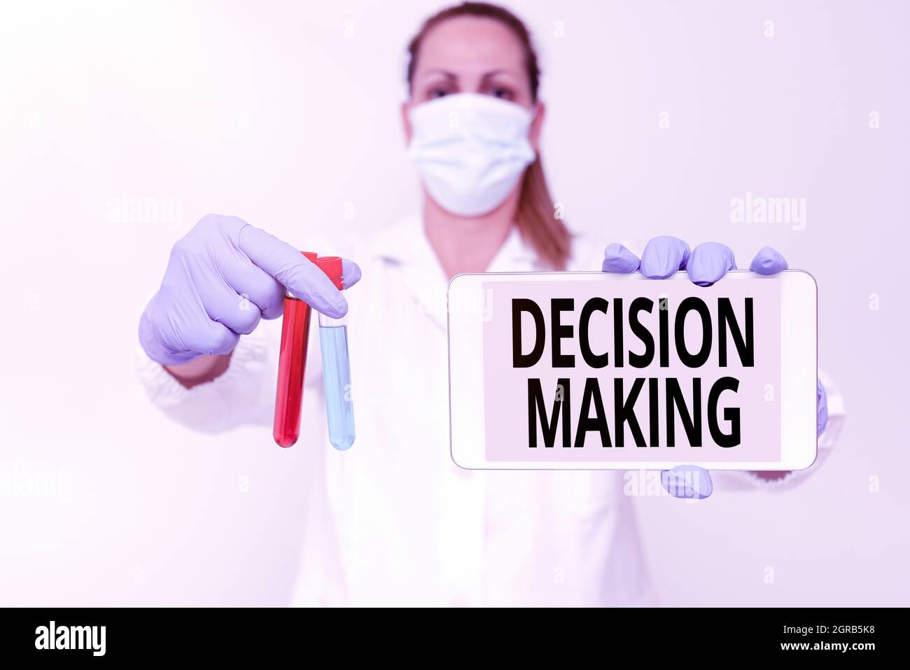 Hand writing sign Decision Making. Concept meaning The act of deciding ...