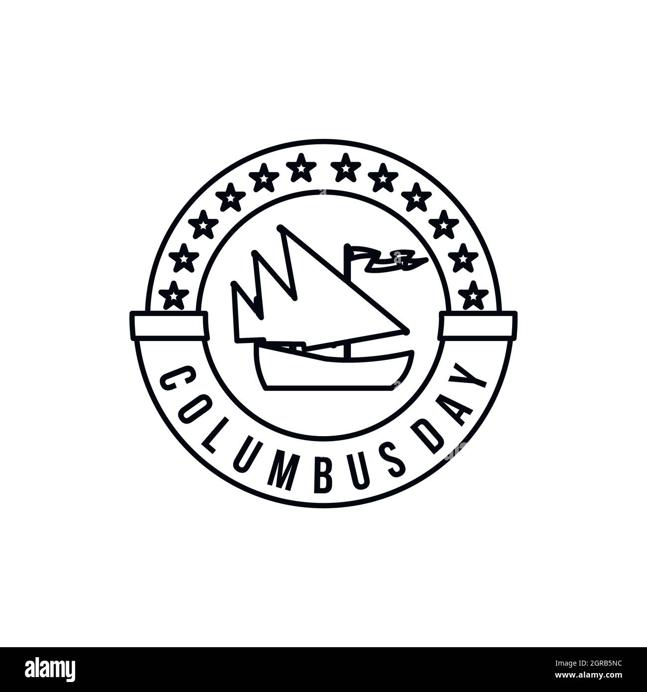 Badge line icon outline Stock Vector Images - Alamy