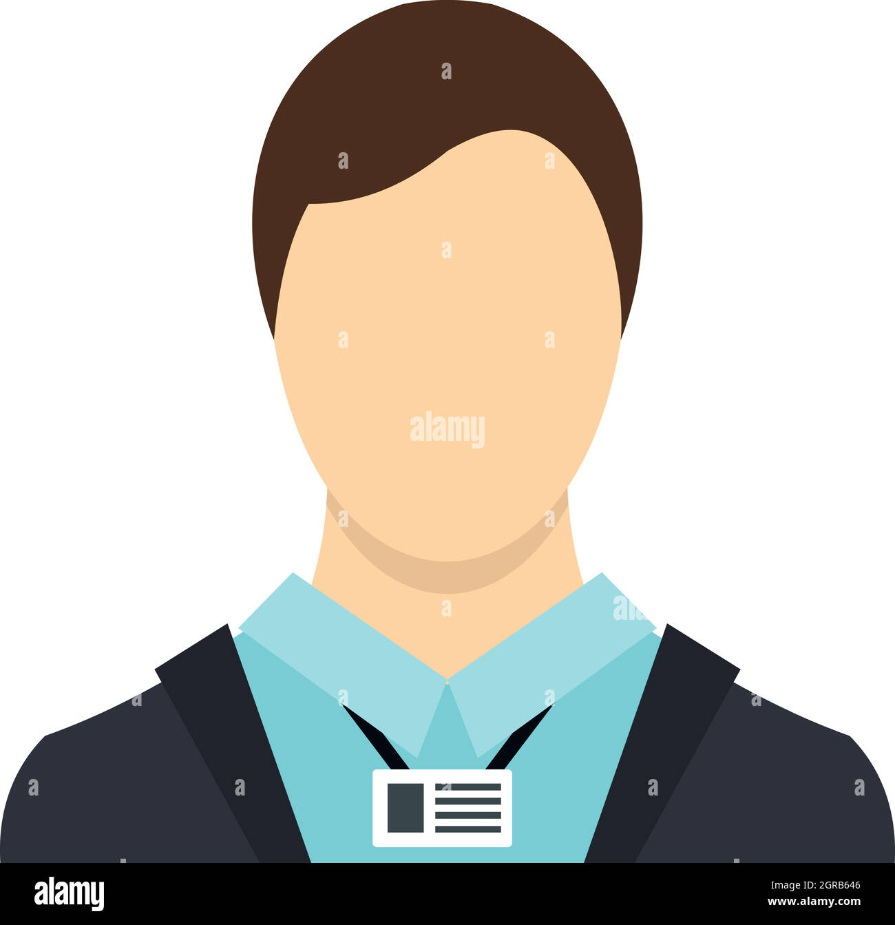 Avatar men icon, flat style Stock Vector Image & Art - Alamy