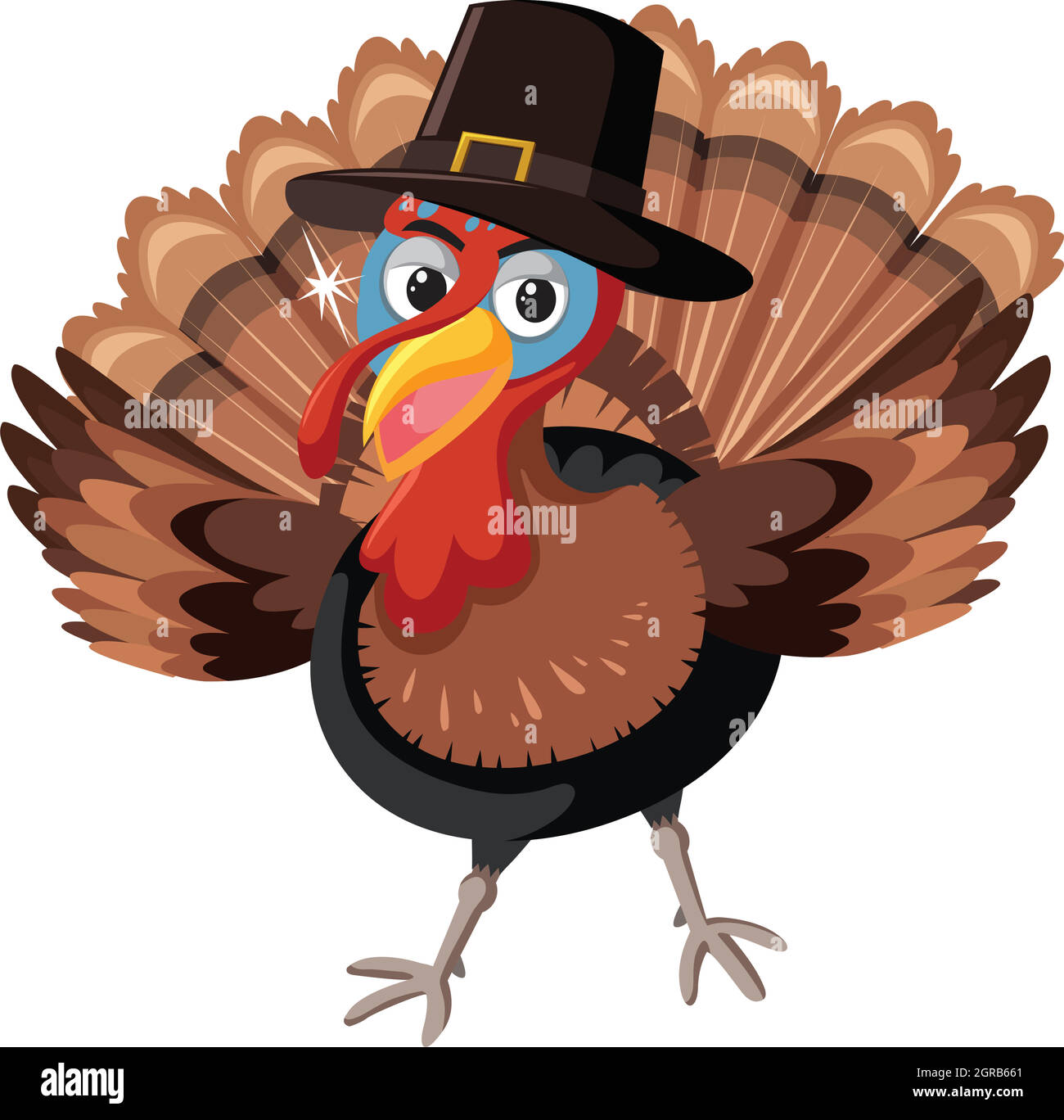 Cartoon illustration funny comic turkey hi-res stock photography and ...