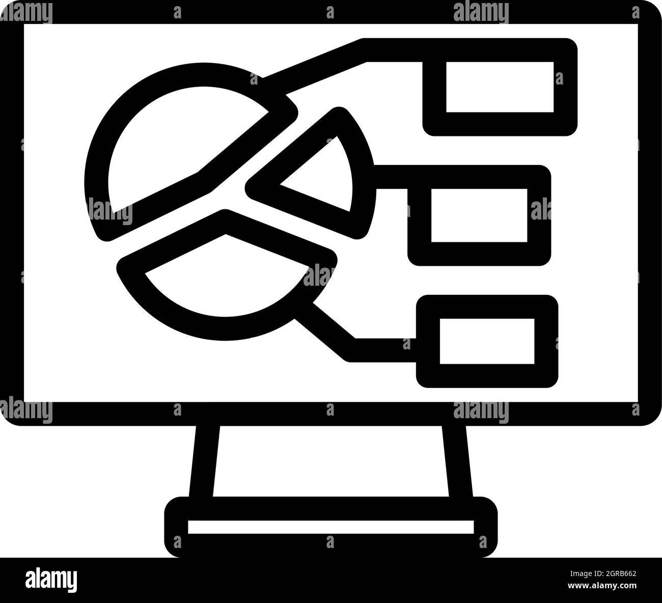 Bar graph monitor Black and White Stock Photos & Images - Alamy