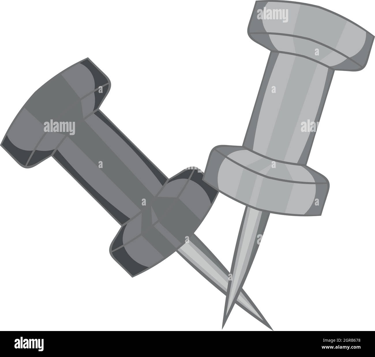 Pushpin icon Stock Vector Images - Alamy