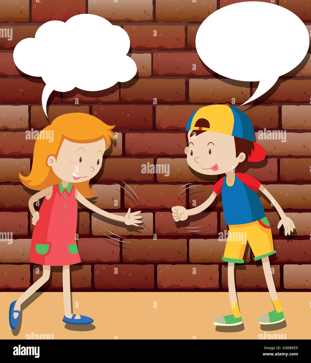 Kids playing rock scissors paper Stock Vector Image & Art - Alamy