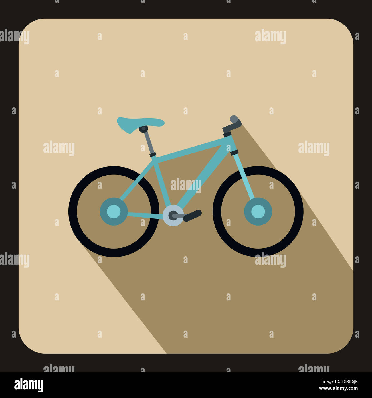 Bike icon in flat style Stock Vector Image & Art - Alamy