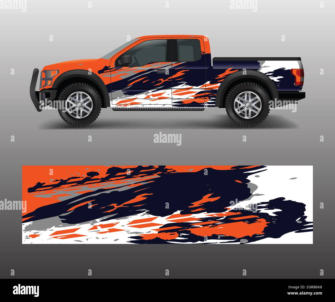 Graphic abstract stripe designs for Truck decal, cargo van and car wrap ...