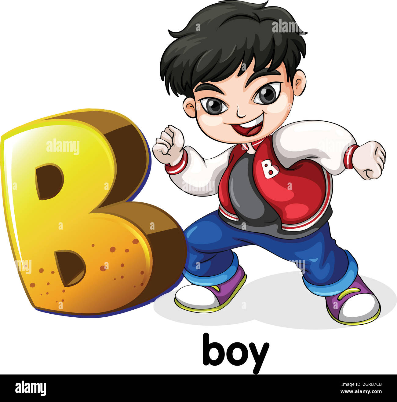 A letter B for boy Stock Vector Image & Art - Alamy