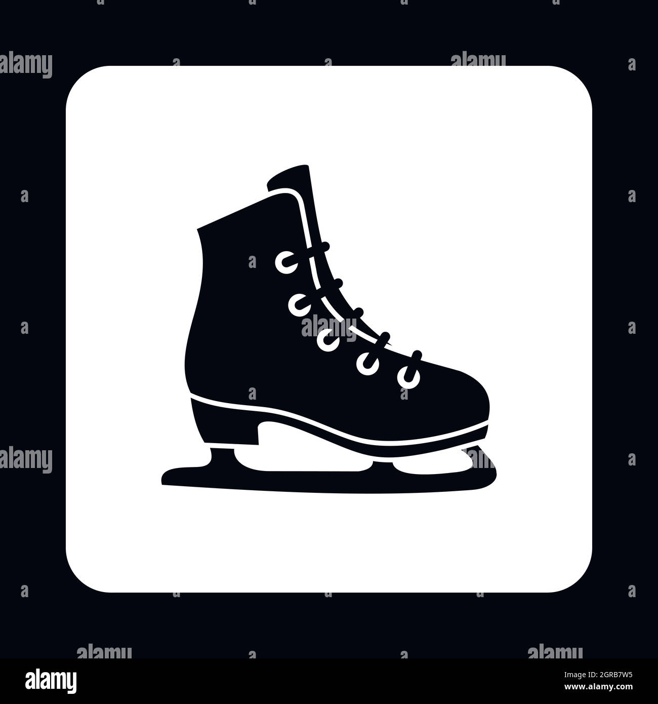 Ice skating icon in Stock Vector Images - Alamy