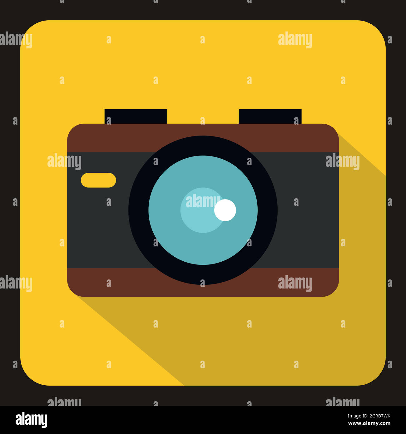Camera icon, flat style Stock Vector Image & Art - Alamy