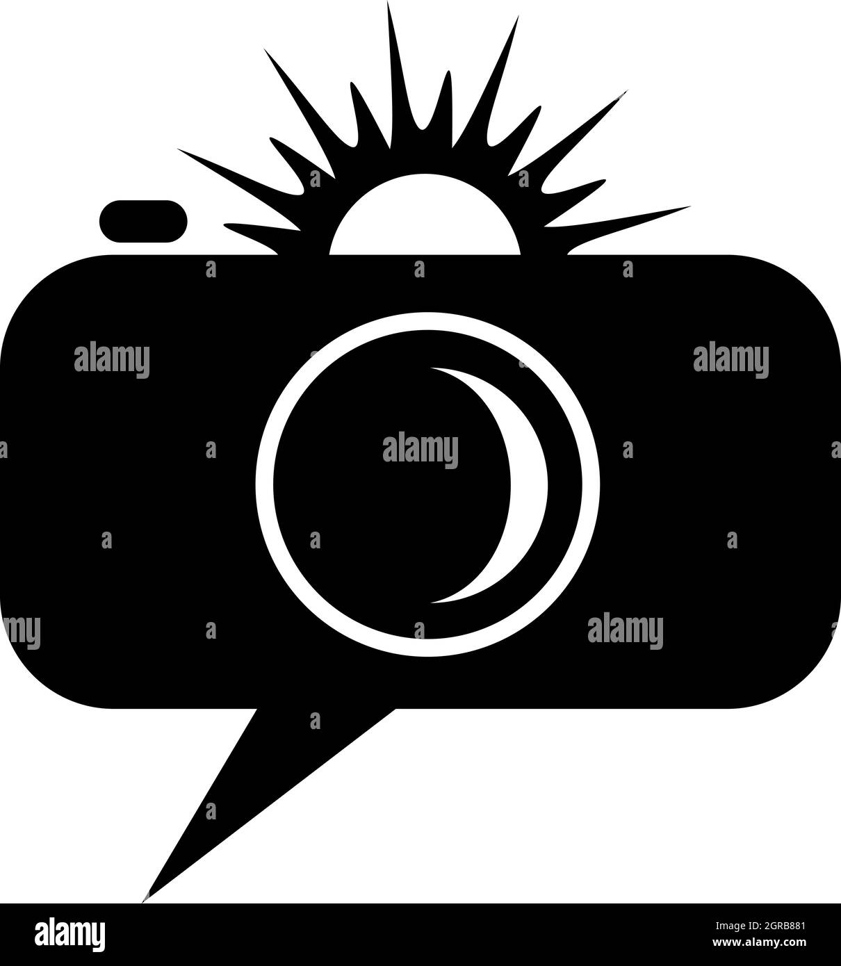 Black and white photography camera Stock Vector Images - Alamy