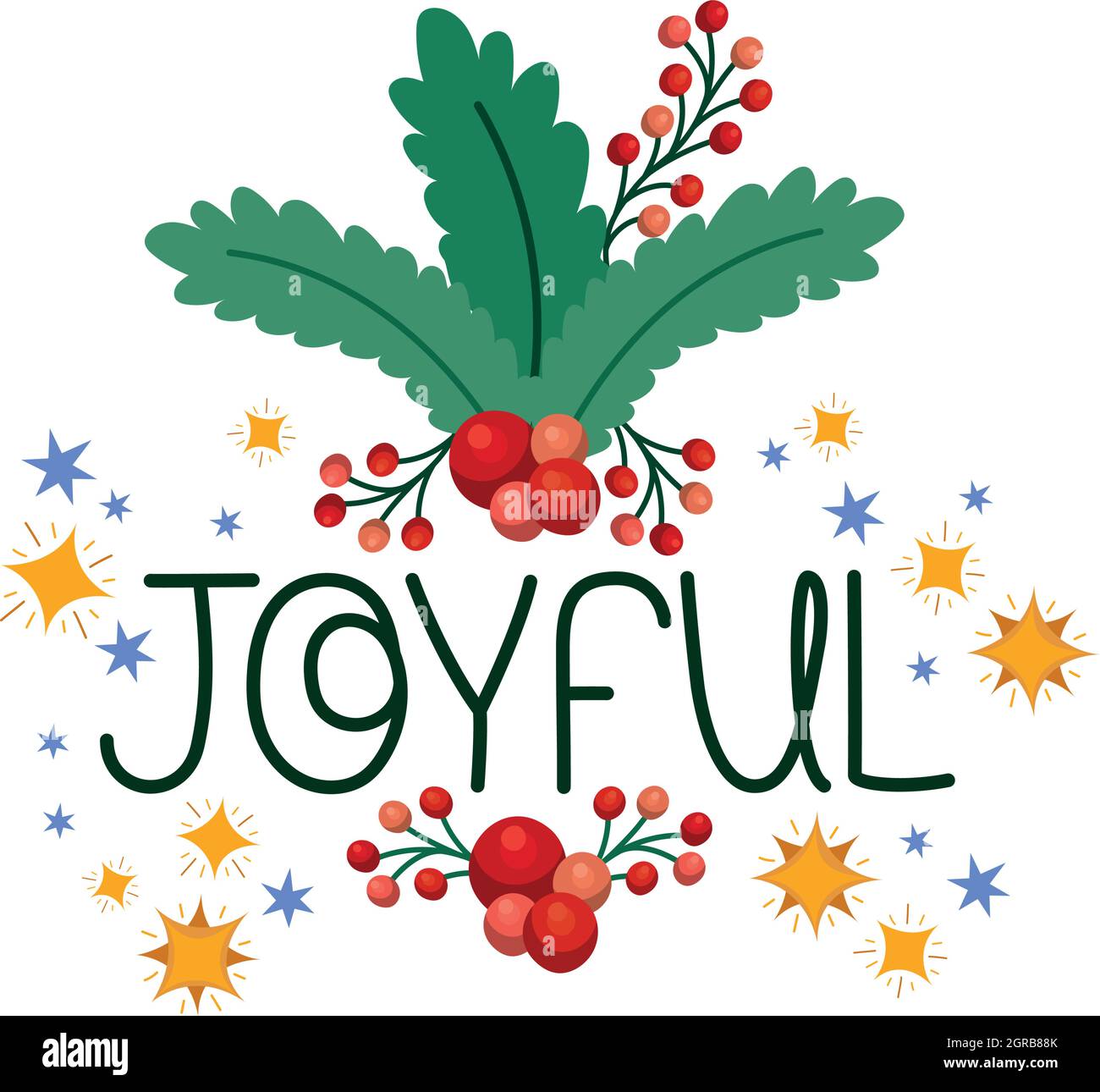 pretty joyful lettering Stock Vector Image & Art - Alamy