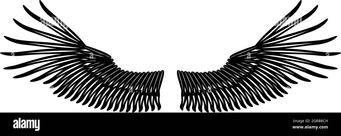 Wings icon in simple style Stock Vector Image & Art - Alamy
