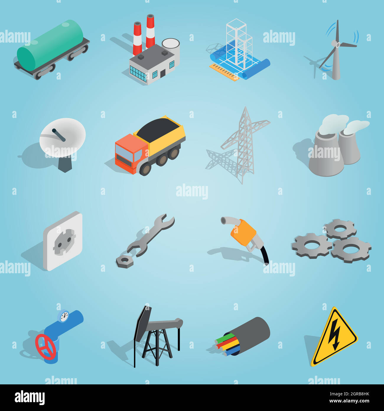 Industrial 3d Stock Vector Images - Alamy
