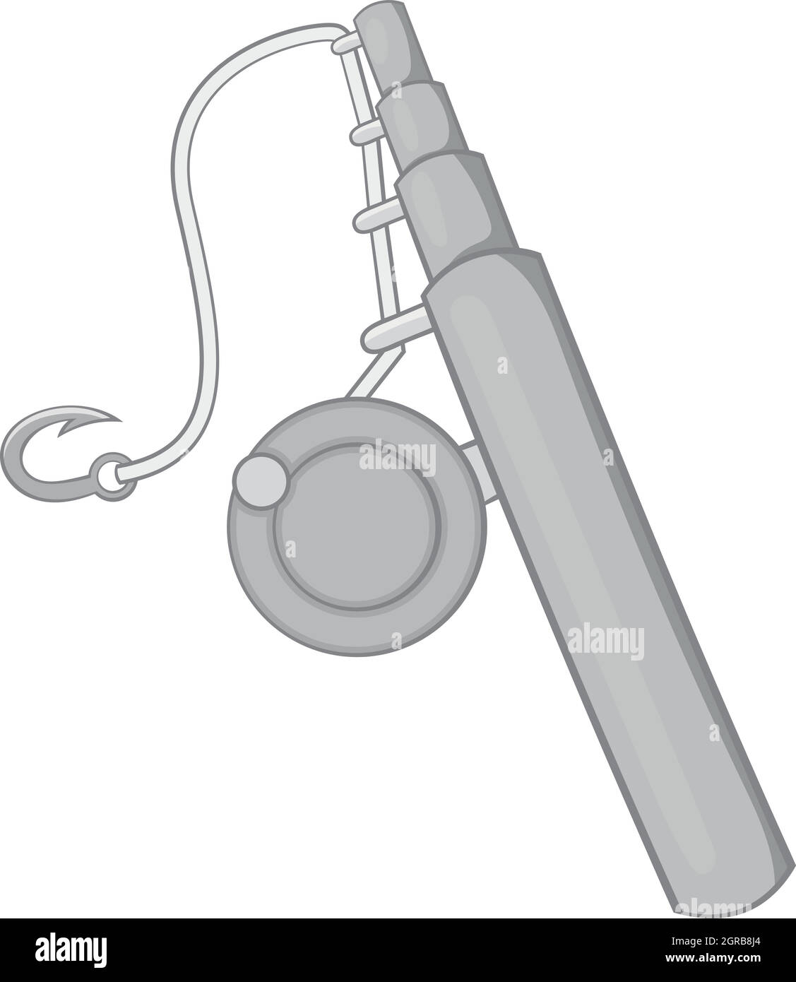 Fishing rod icon black hi-res stock photography and images - Alamy