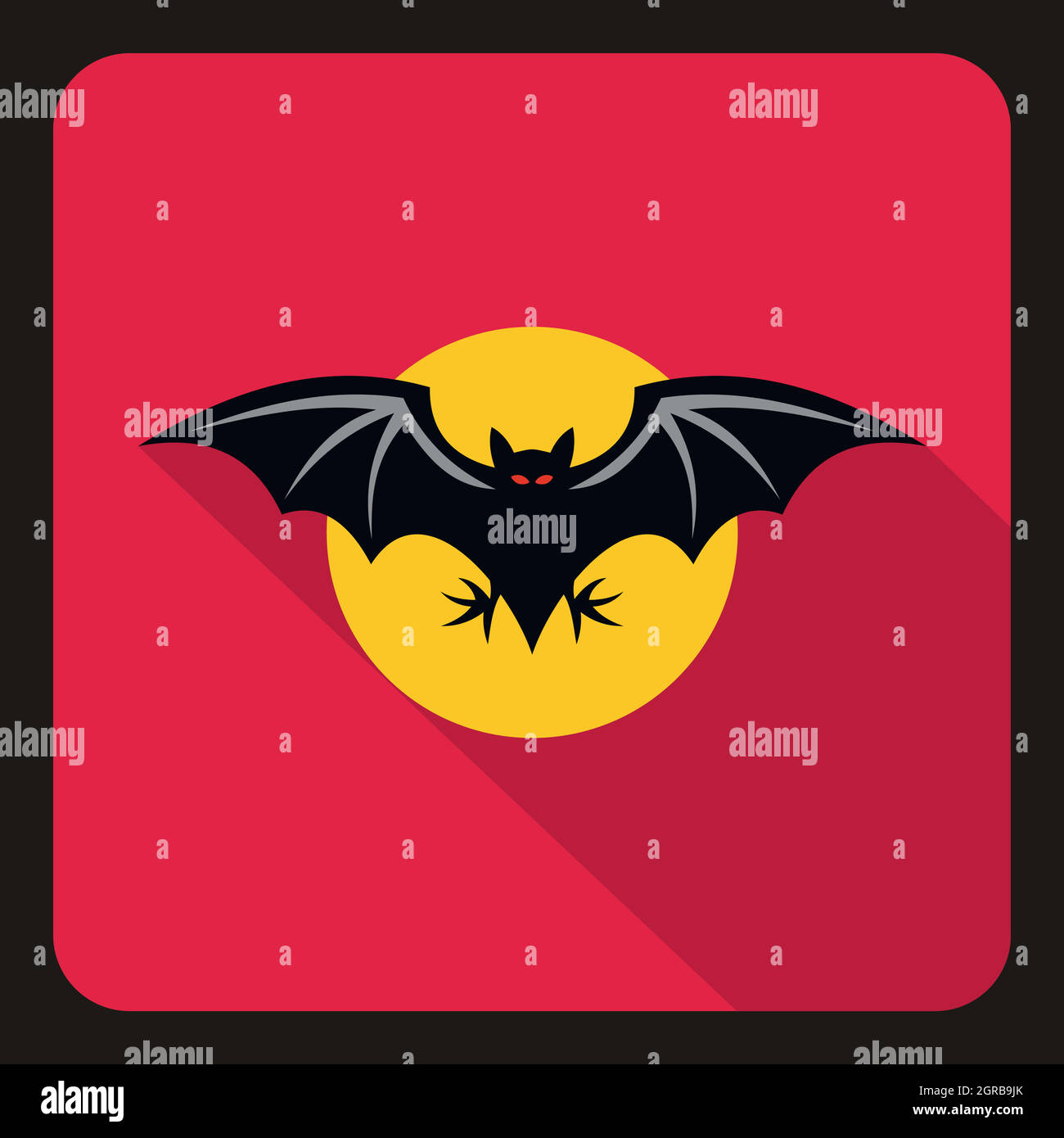 Bat moon full Stock Vector Images - Alamy