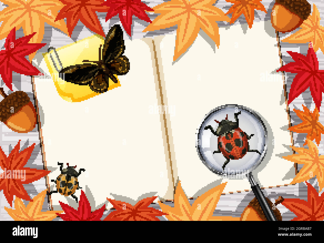 Book on desk Stock Vector Images - Alamy