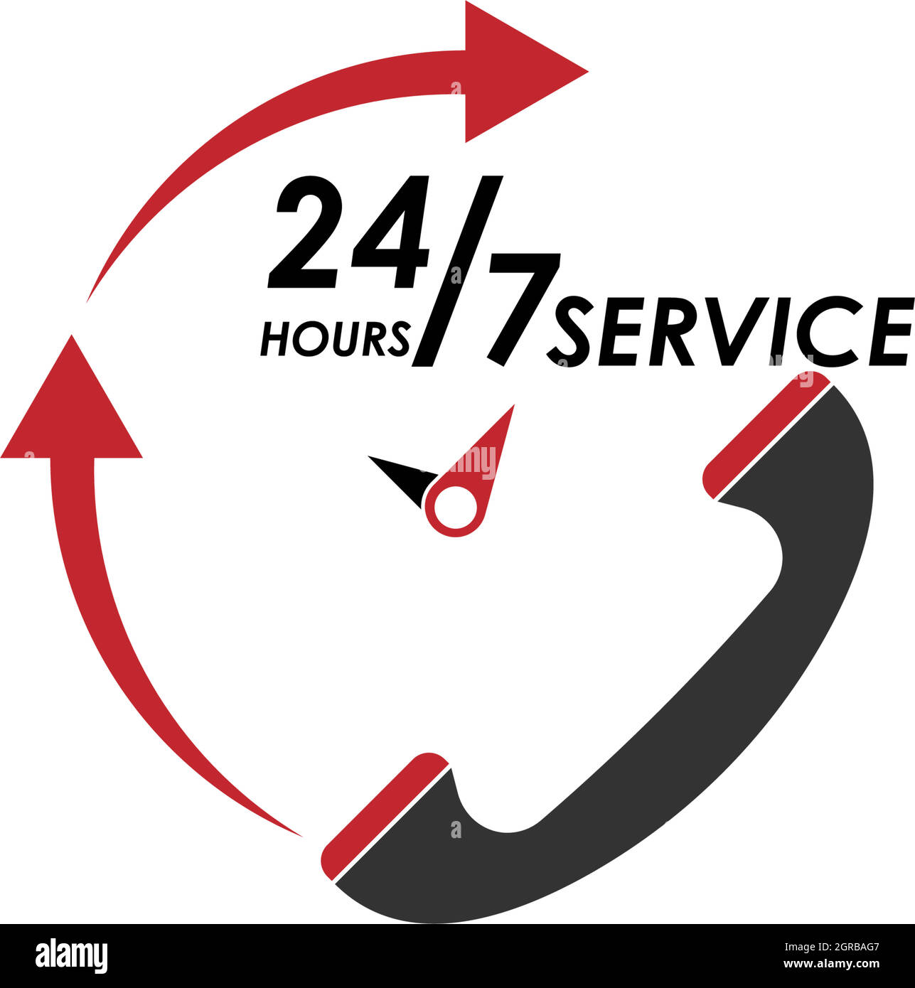 24 Hour icon logo vector illustration design Stock Vector Image & Art ...