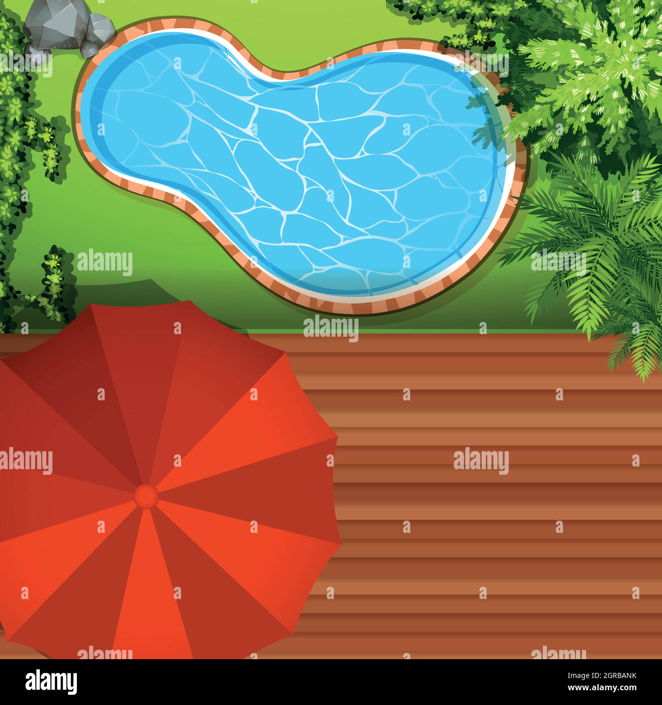 Outdoor swimming pool background Stock Vector Images - Alamy