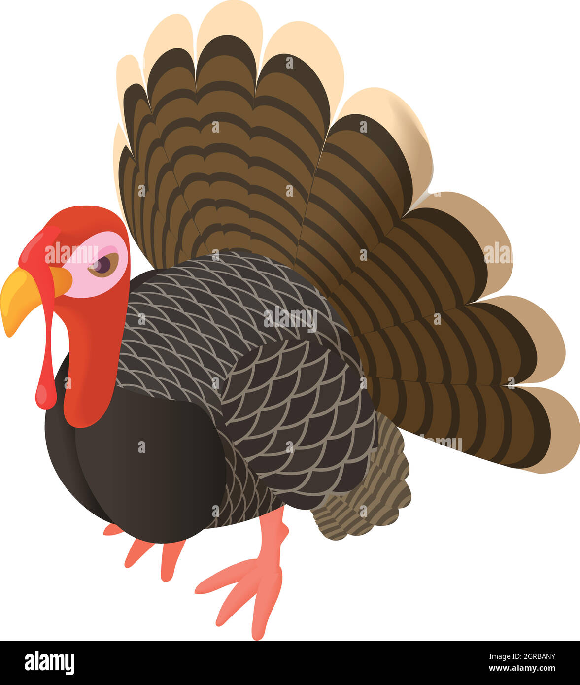 Turkey icon, cartoon style Stock Vector Image & Art - Alamy