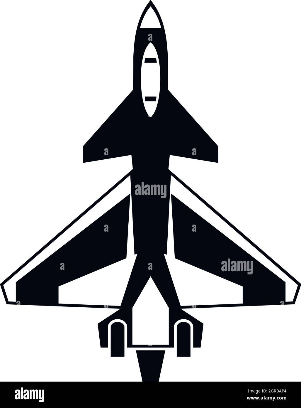 Military fighter jet icon, simple style Stock Vector Image & Art - Alamy